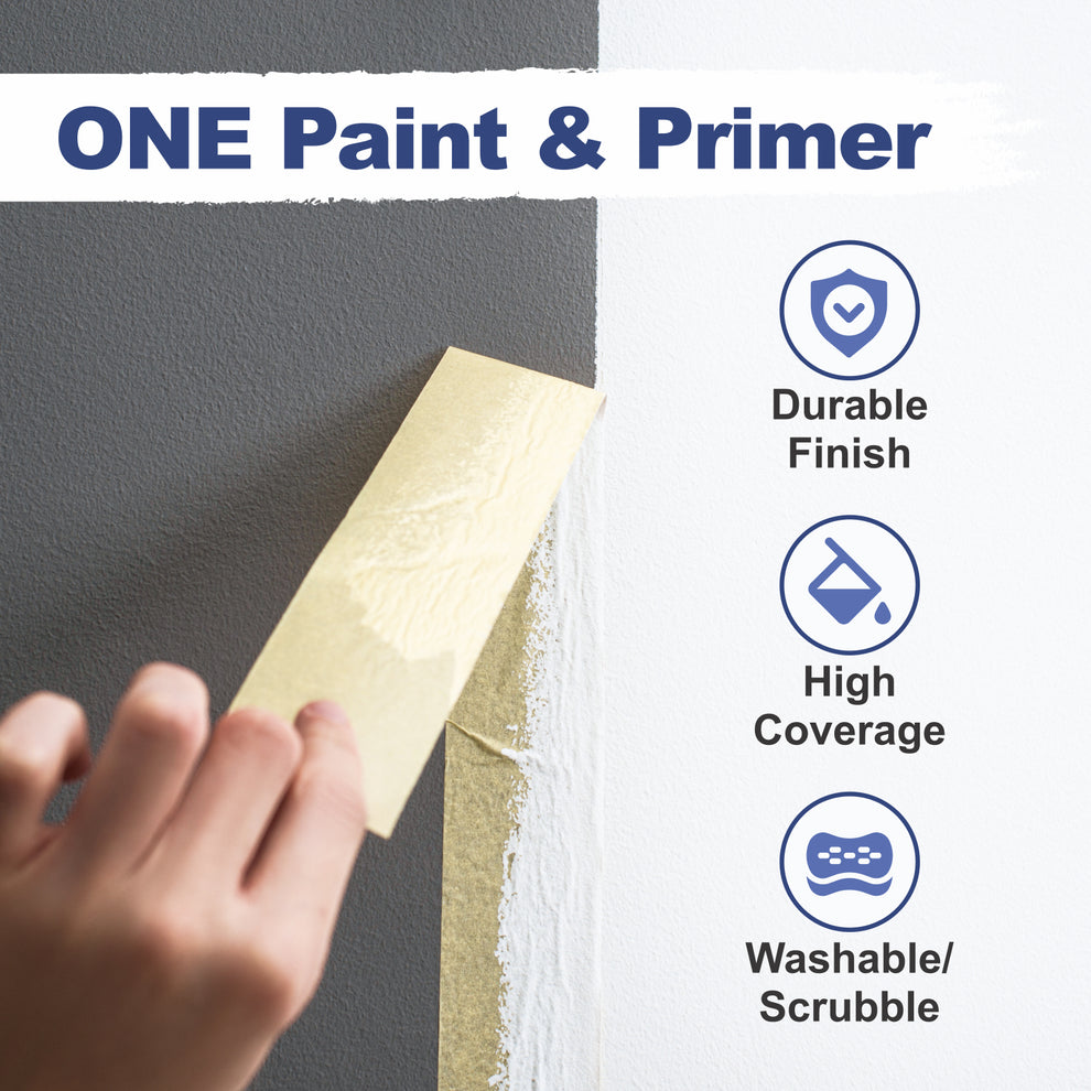 Exterior primer paint for walls ONE Paint & Primer 100% Acrylic – Kompozit