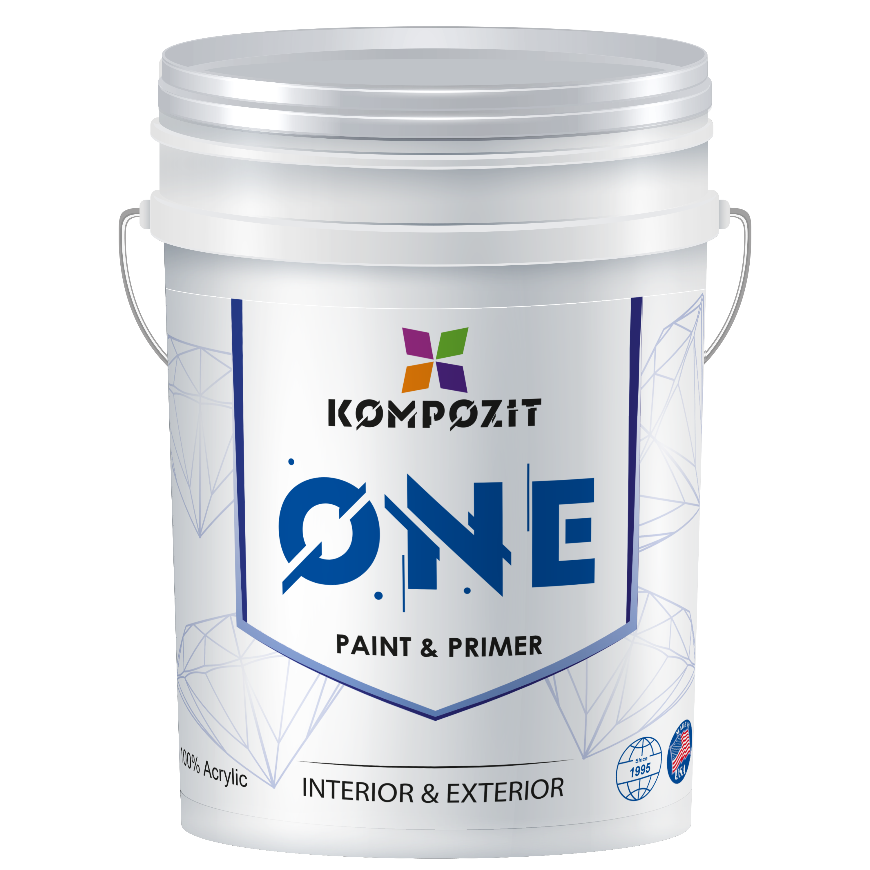 Exterior primer paint for walls ONE Paint & Primer 100% Acrylic – Kompozit